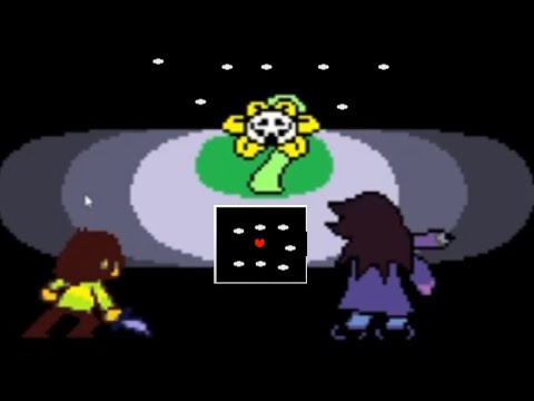 Deltatraveler flowey fight no heal (Undertale mod) - YouTube