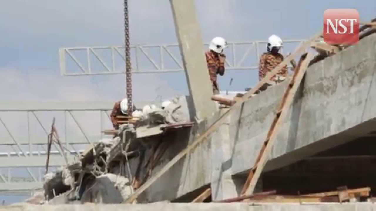 Three killed, six injured when building floor collapsed - YouTube