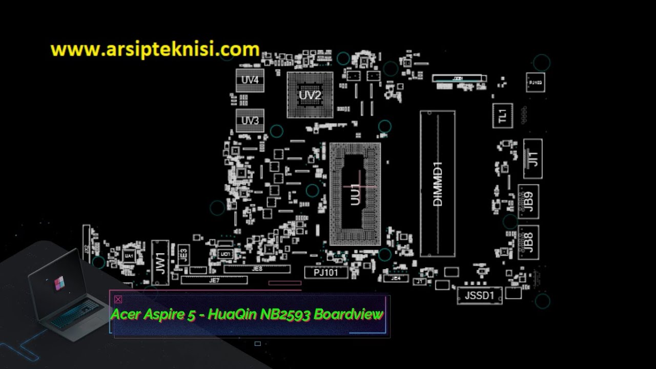Acer Aspire 5 - HuaQin NB2593 Boardview - YouTube