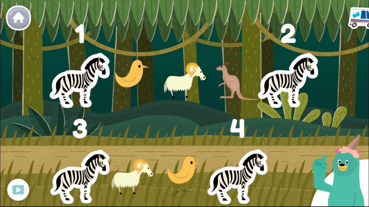 Count 4 object - Number 4 - Counting 4 objects for children and kids ...