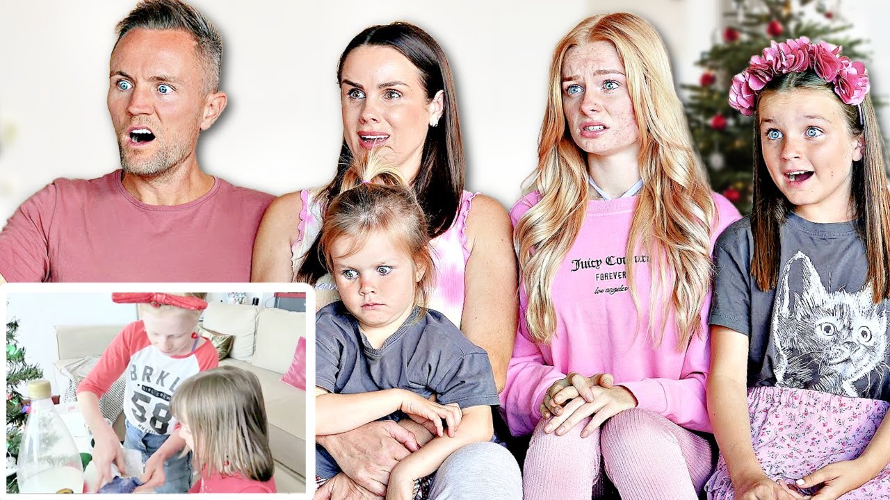 Reacting to our FIRST EVER CHRISTMAS VLOG *2016* | Family Fizz - YouTube