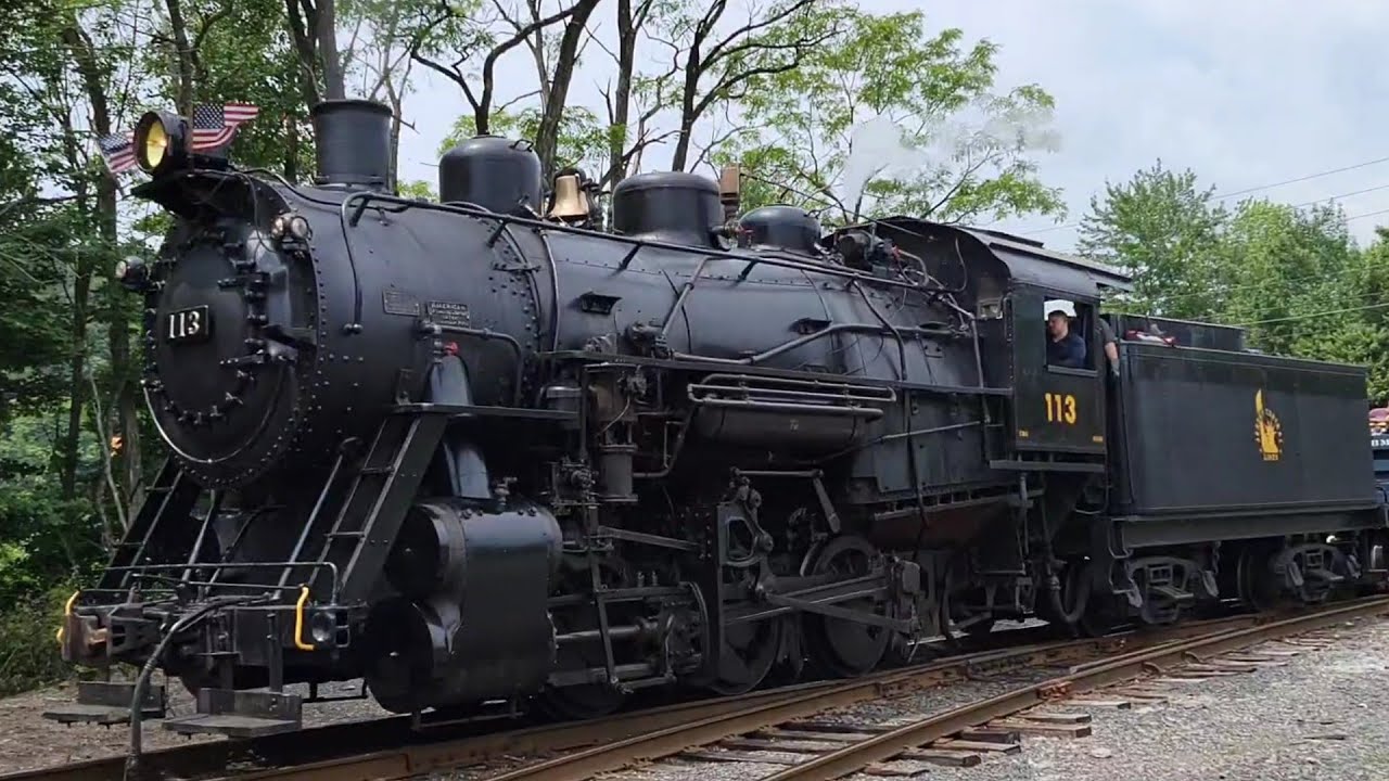 B7 0-6-0 Switcher CNJ #113 "Chris Bost" Special Excursion 6-19-21 - YouTube