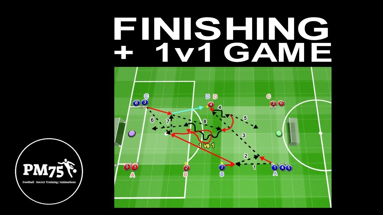 Finishing + 1v1 Game / Football / Soccer - YouTube