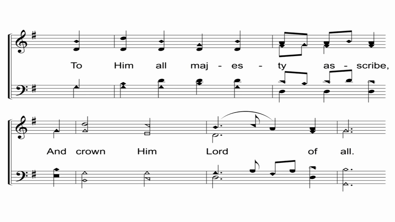All Hail the Power of Jesus' Name (Holden) - A Cappella Hymn - YouTube