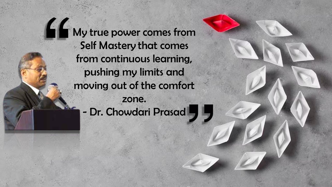 My true power comes from Self Mastery | Dr. Chowdari Prasad - YouTube