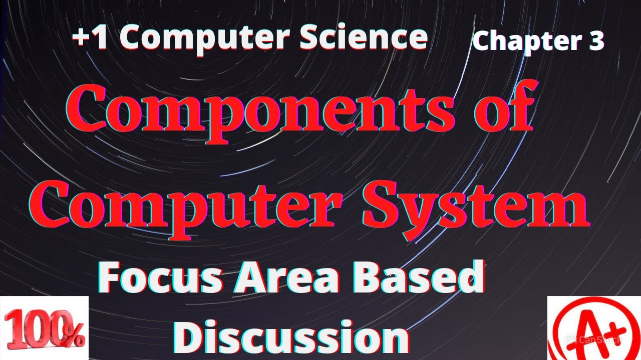 Focus Area | +1 Computer Science| Chapter 3|Components of Computer ...
