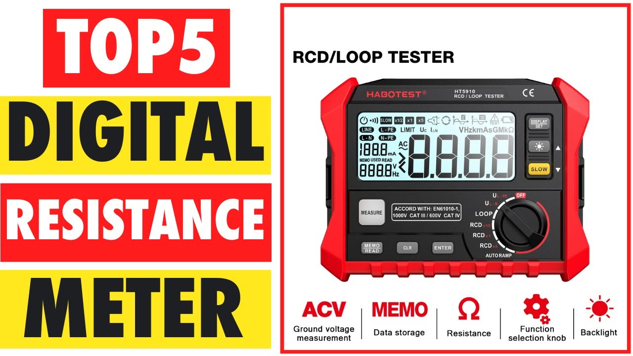 Top 5 Best Digital Resistance Meter In 2025 - YouTube