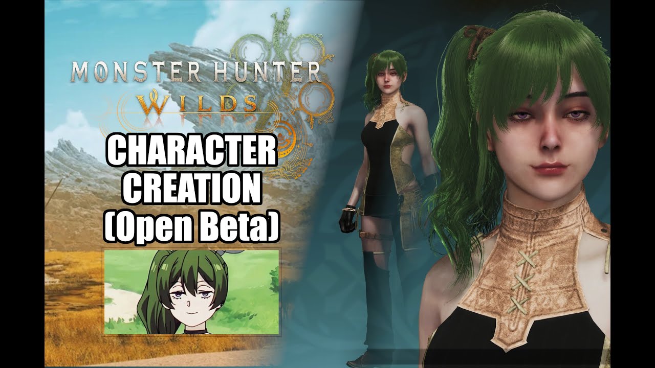 Monster Hunter Wilds (Beta) - Character Creation - Übel (Frieren) - YouTube