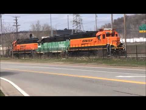 Two BNSF Trains Meet (ft: Patched Burlington Northern 1503) (Reupload ...