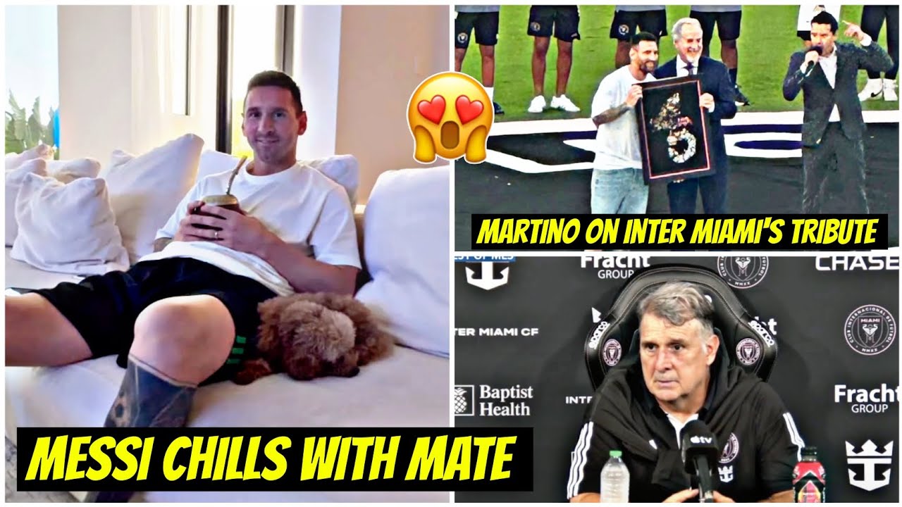 😍MESSI Relaxes with Mate in Miami as Tata Martino Talks About Inter ...