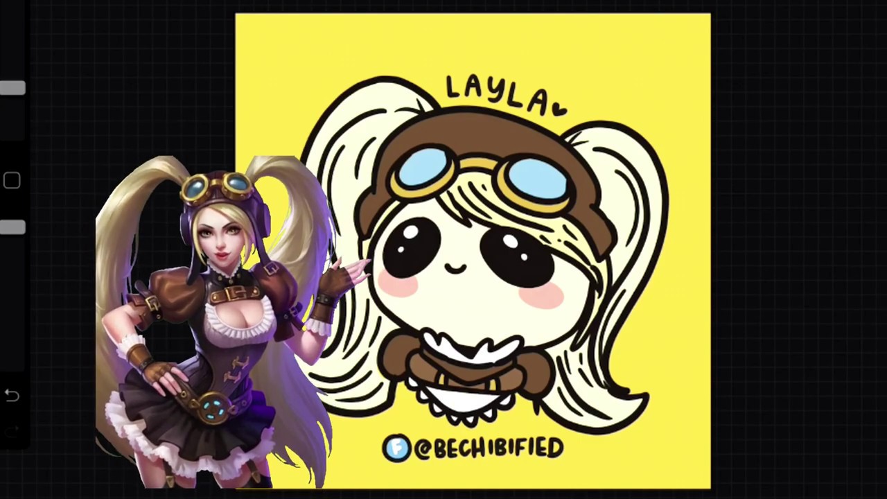 HOW TO DRAW LAYLA OF MOBILE LEGENDS - YouTube