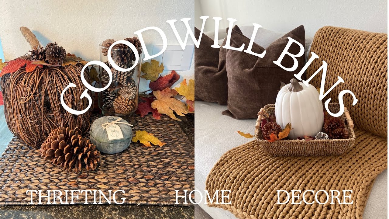 GOODWILL BINS||THRIFTING HAUL||DECORATING HOME DECOR|| FALL DECOR - YouTube