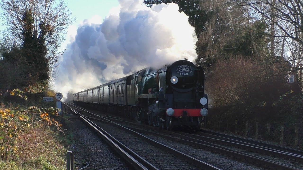 34028 'Eddystone' an Atmospheric Winter run on "The Bath & Bristol ...