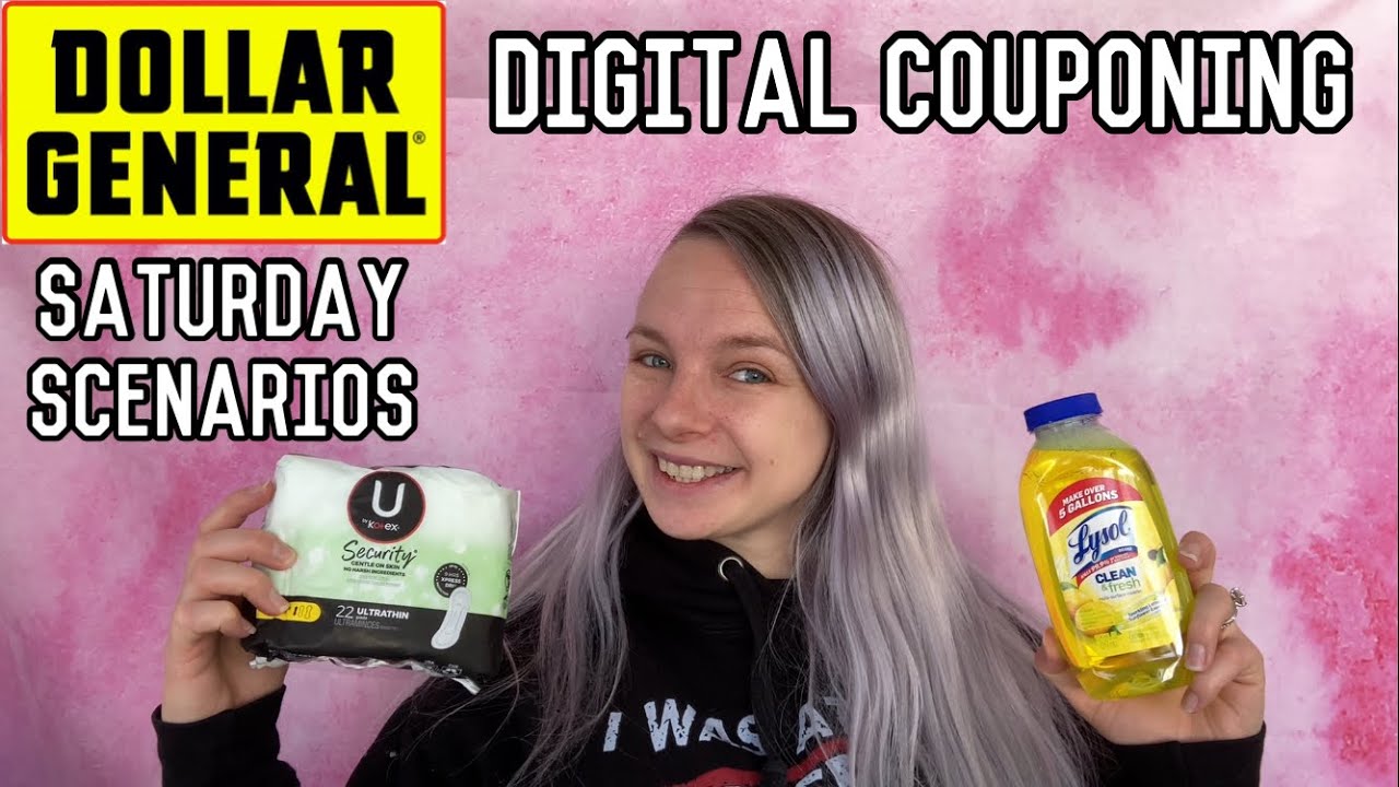 Dollar General Digital Couponing - Saturday Scenarios - 1/8/22 - YouTube