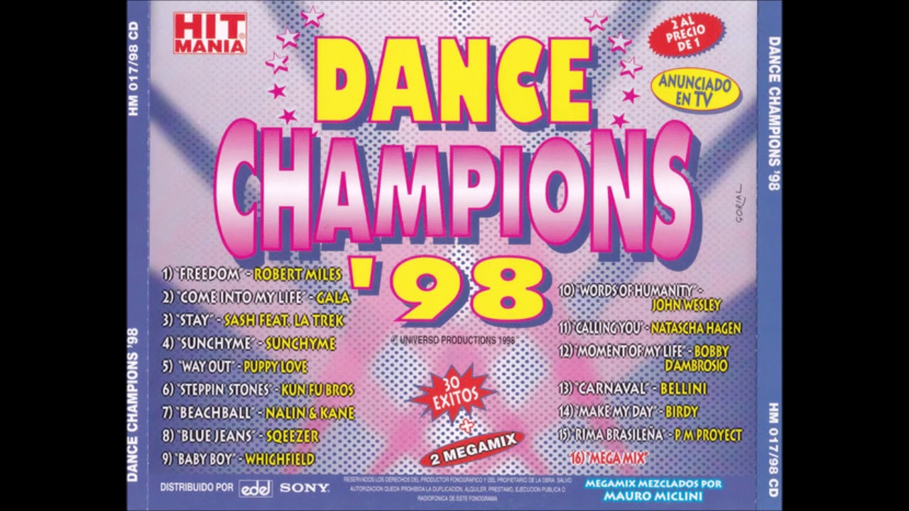 Dance Champions 98 Megamix - YouTube
