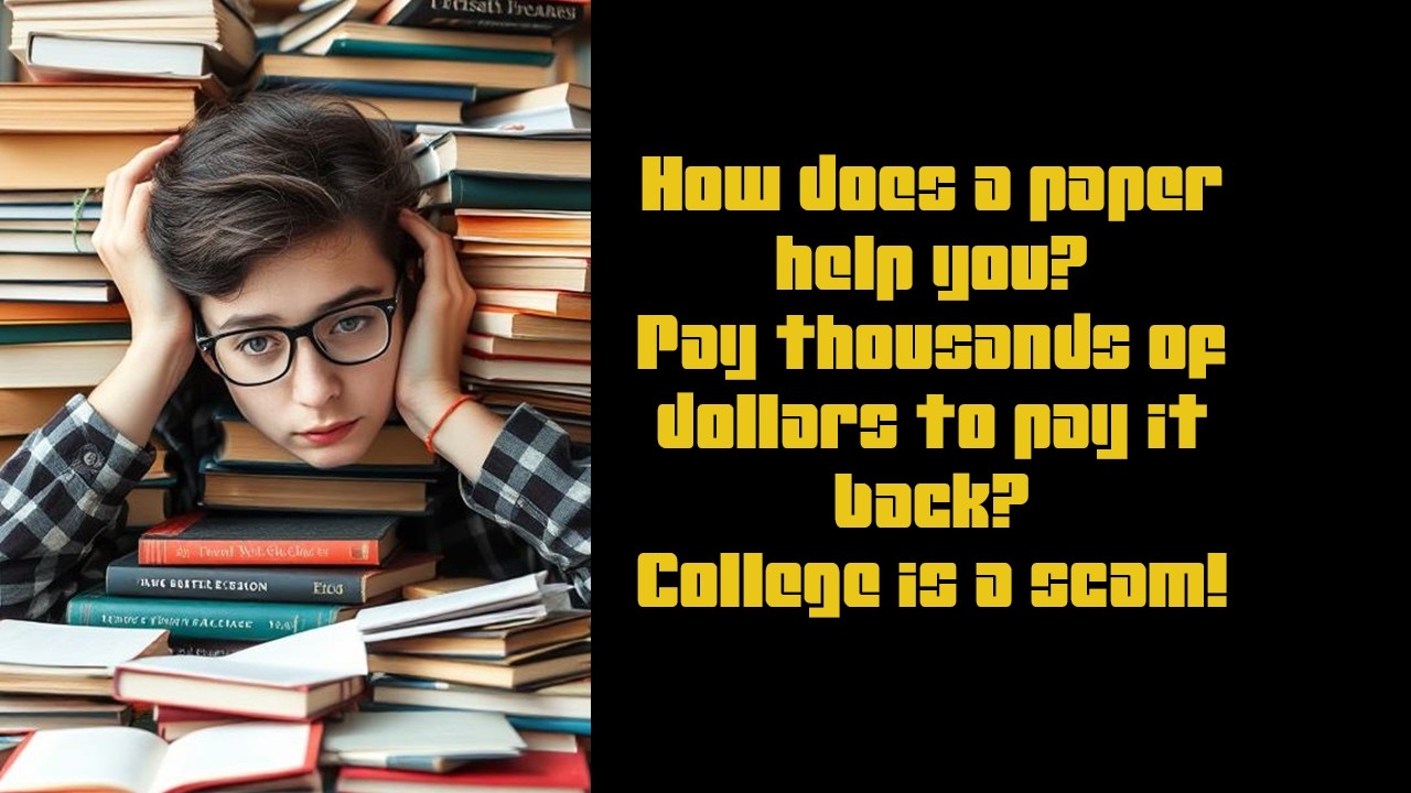 My experiences with the college scam. - YouTube