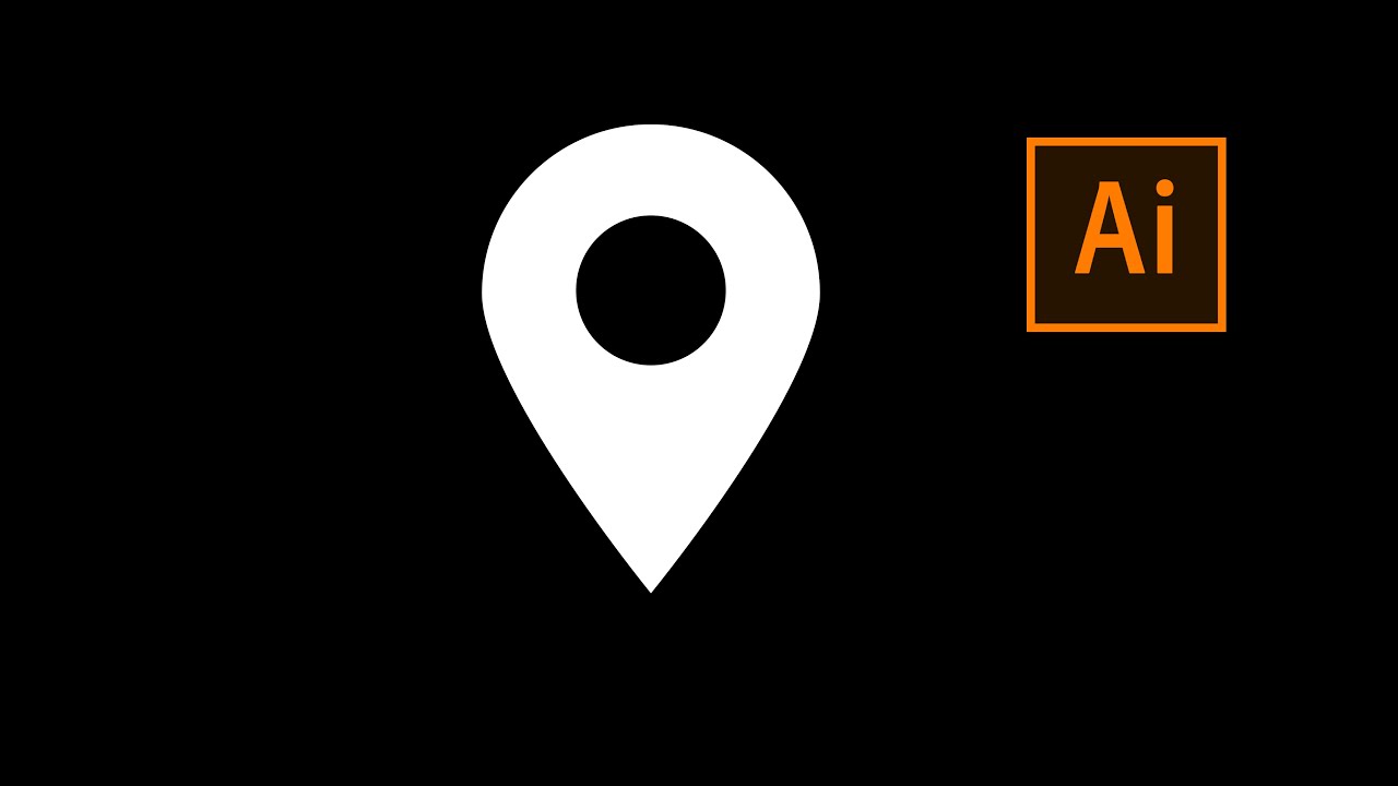 How to create location icon | Adobe illustrator tutorial | easy ...