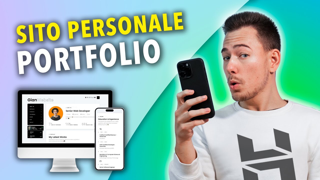 come CREARE un SITO WEB 🌍 PERSONALE / PORTFOLIO da zero FACILMENTE e SENZA programmare - YouTube