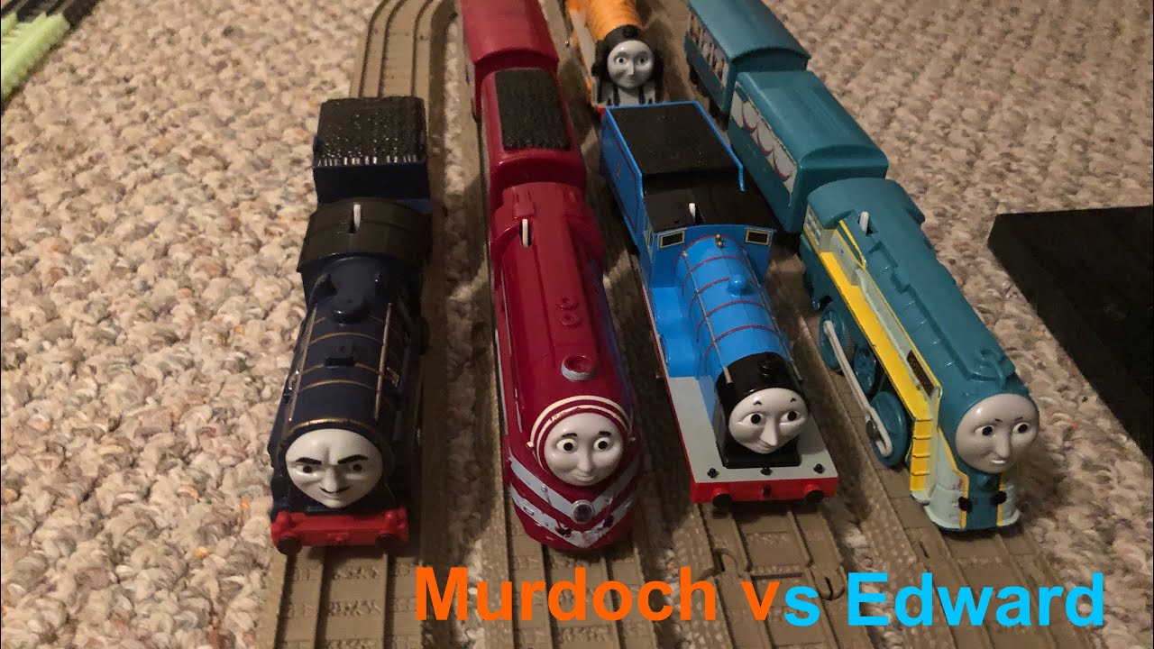 Tomy Sodor Races: Edward vs Murdoch - YouTube
