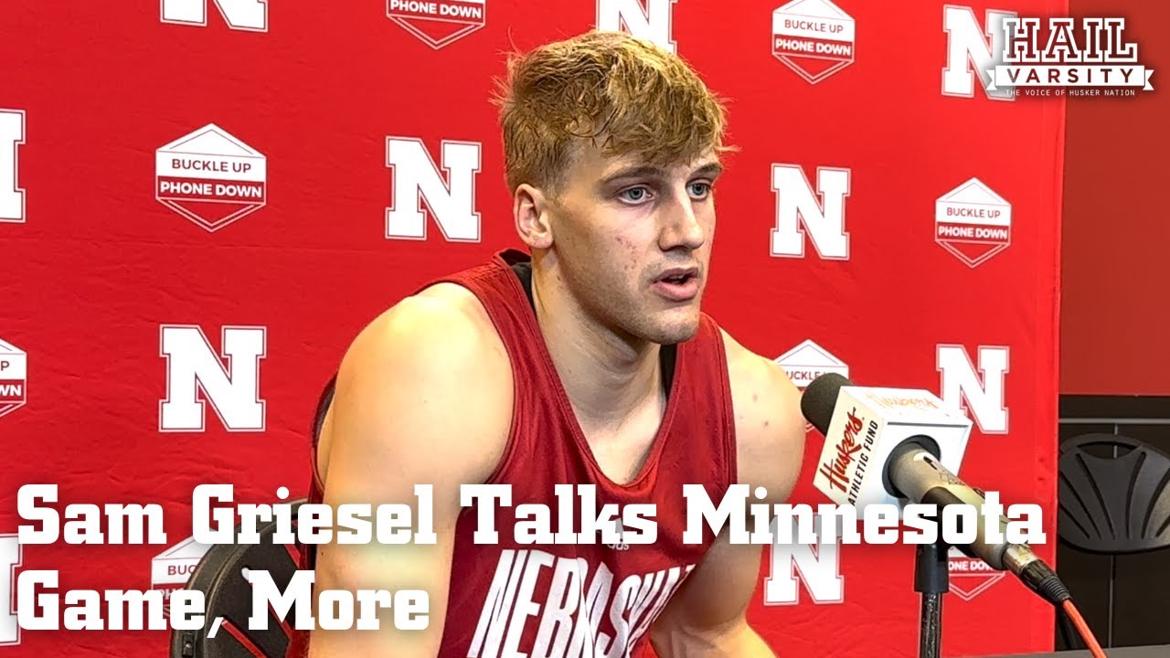 Nebraska Men's Basketball: Sam Griesel Talks Minnesota Game, More - YouTube