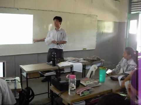 Daniel in Alireza Manzour English Class of 5Hope Presenting a lecture on wars
