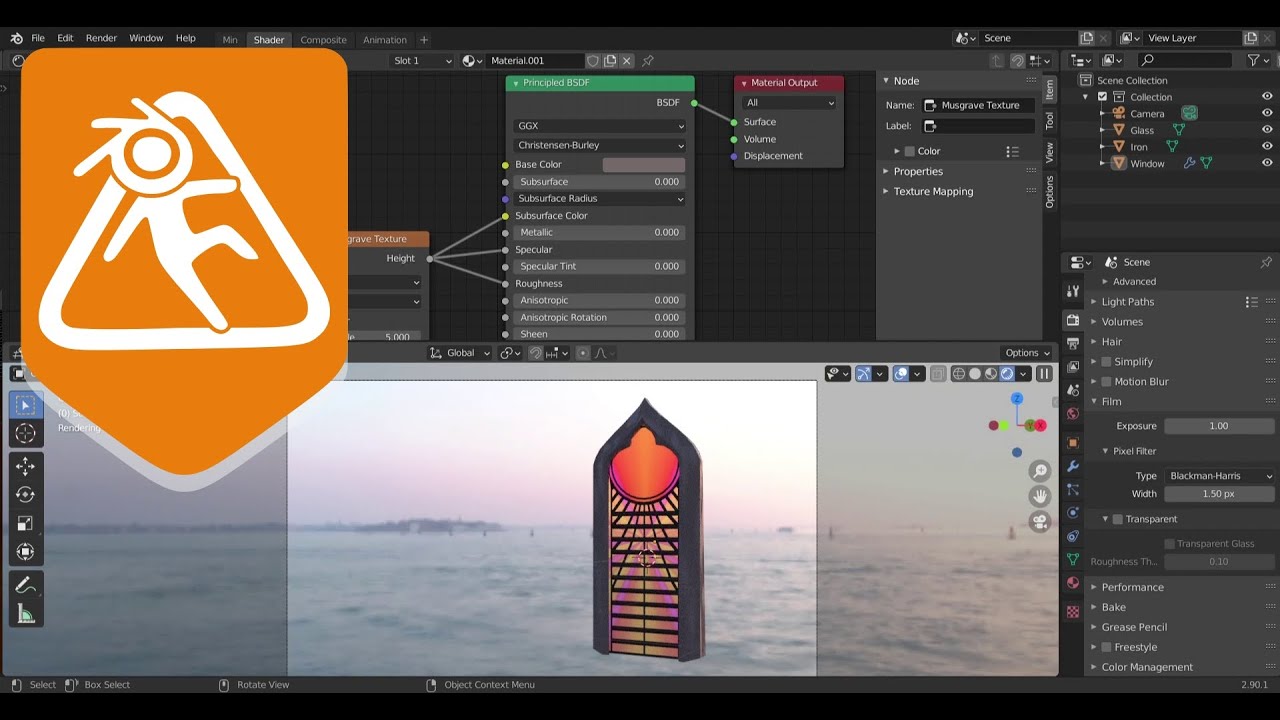 Stained glass, hold the stained glass | Blender Blunders part 7 - YouTube