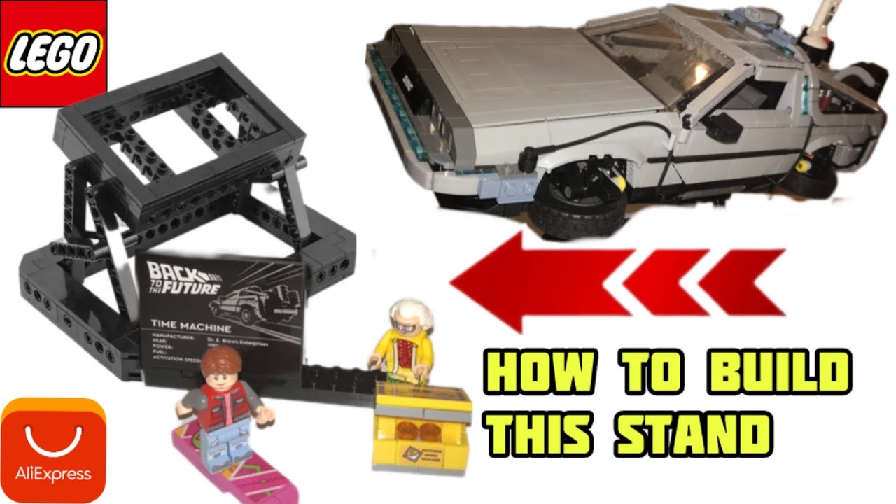 Lego Delorean DISPLAY STAND - HOW to BUILD - YouTube