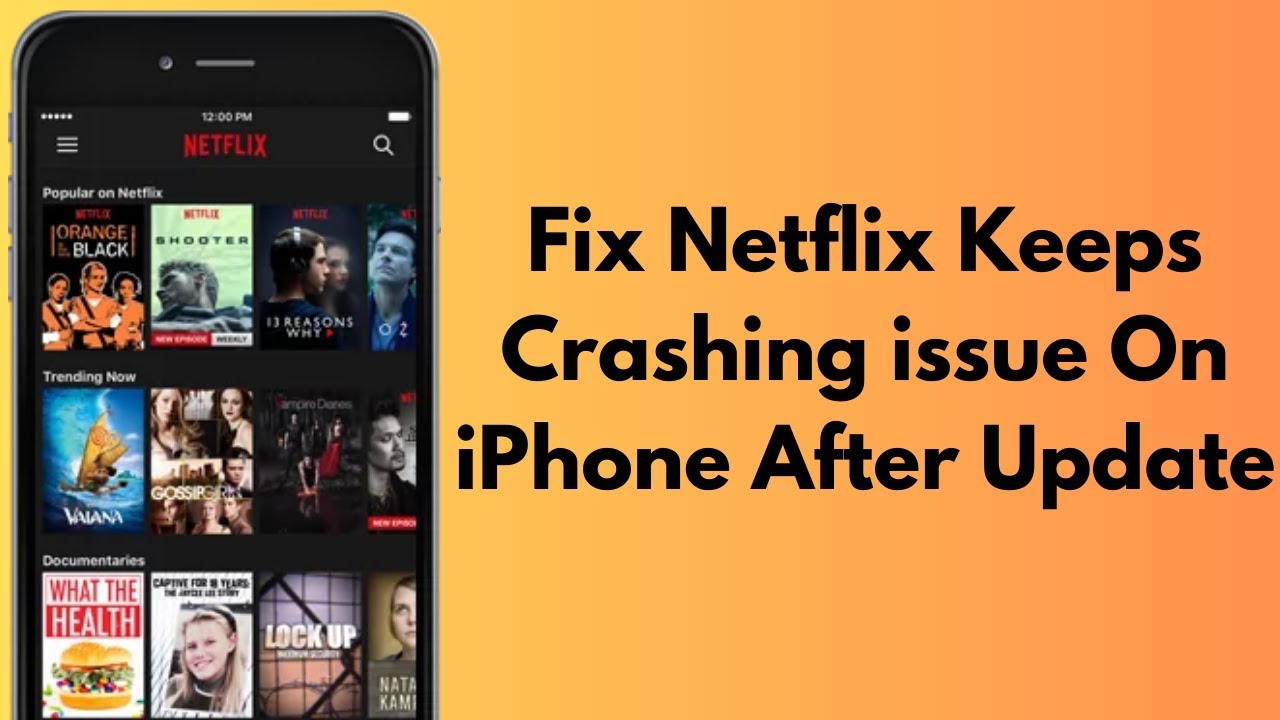 How To Fix Netflix Keeps Crashing issue On iPhone After Update - YouTube