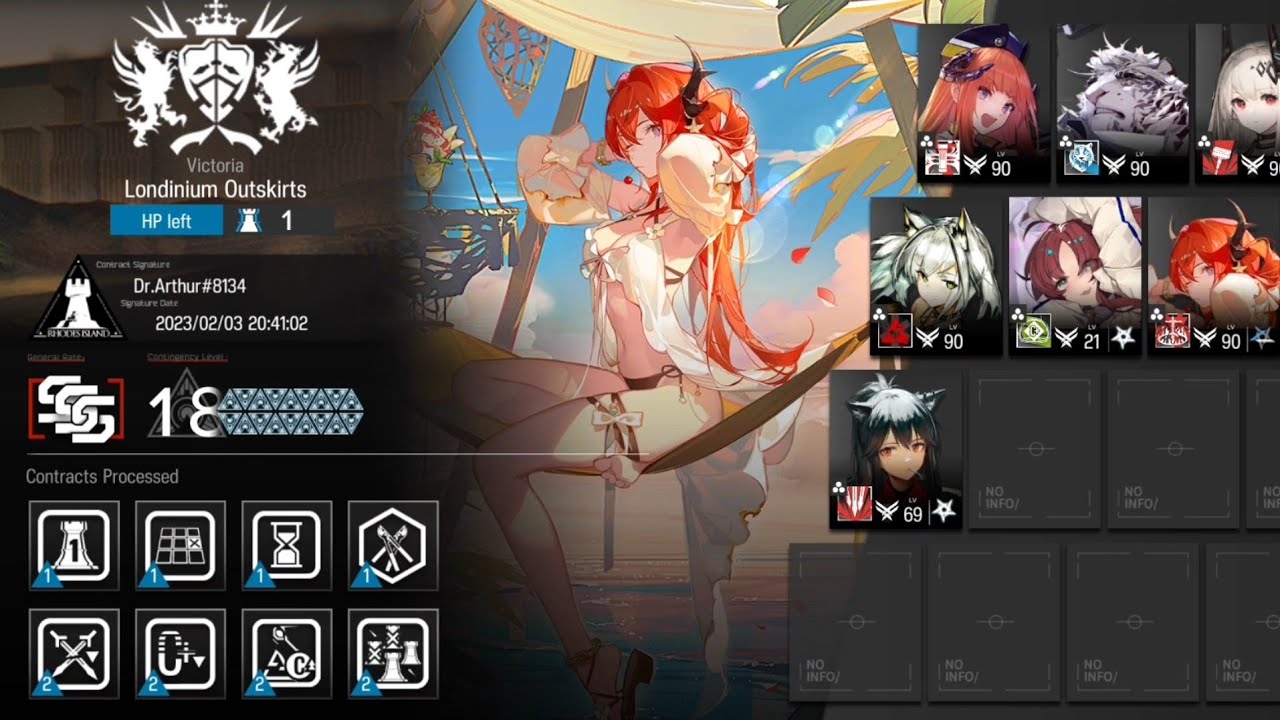 Arknights Contingency Contract 10 (CC#10) Ashring Risk 18 Week 1 Days 1 ...