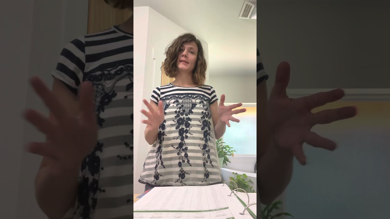 Essentials: Chart C (Verbs) - YouTube