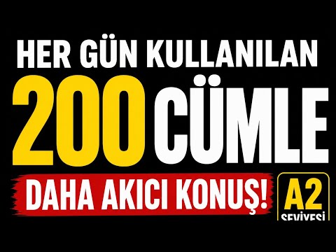200 Almanca Cümle | Daha Akıcı Konuş! (A2) #almanca #almancaöğreniyorum