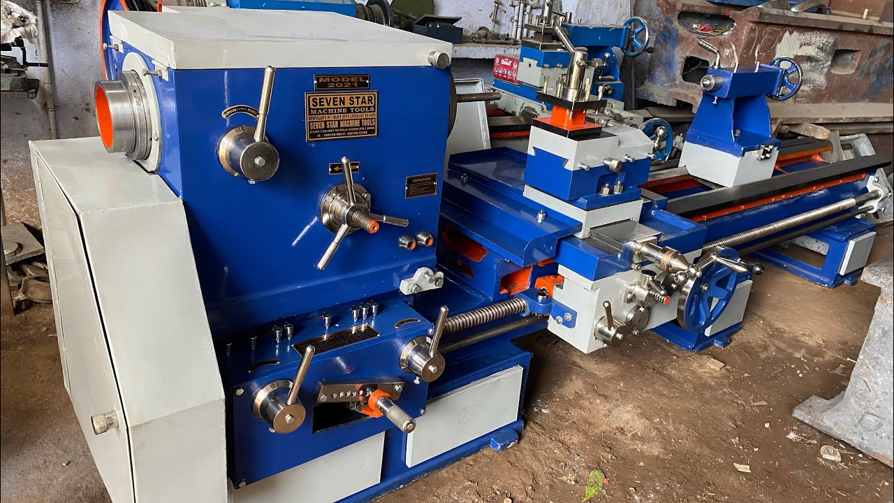 12ft lathe machine, 18” bed width, 16” centre height, 5” spindle bore ...