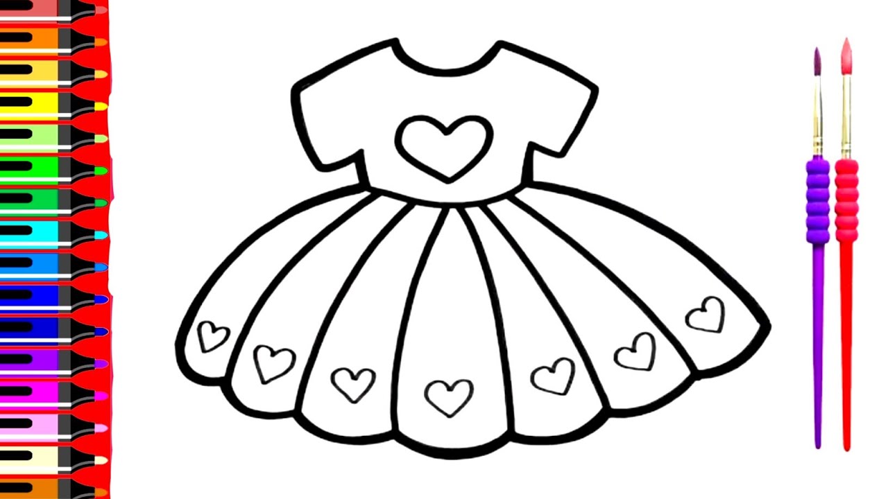 Frok drawing and colouring video for kids and Toddlers Let's learn to ...