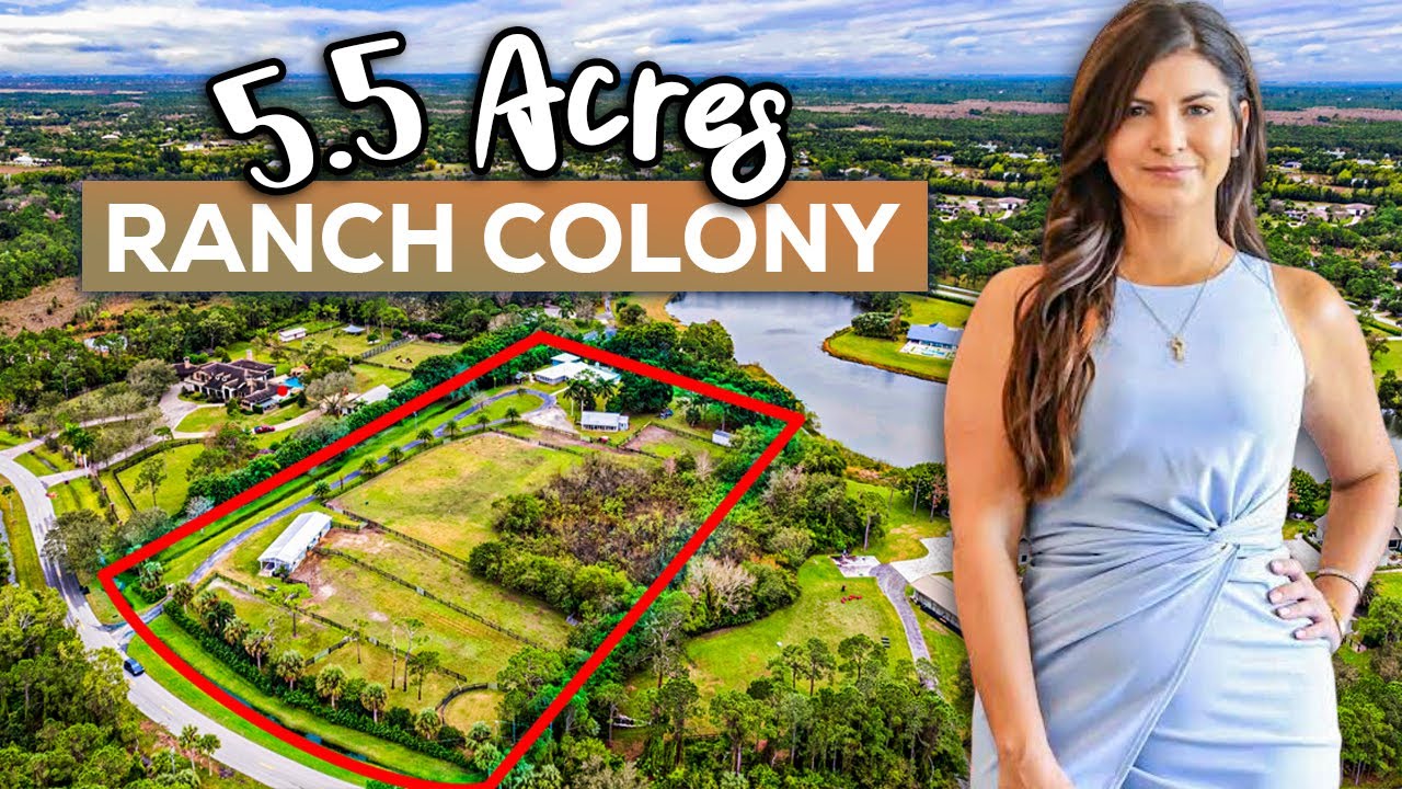 5.5 Acre Home In Ranch Colony | Farm Tour With Barns, Pool & Guest ...