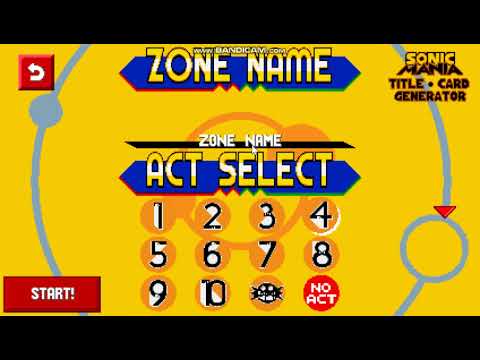 Sonic Mania - Title Card Generator Fun 2 - YouTube