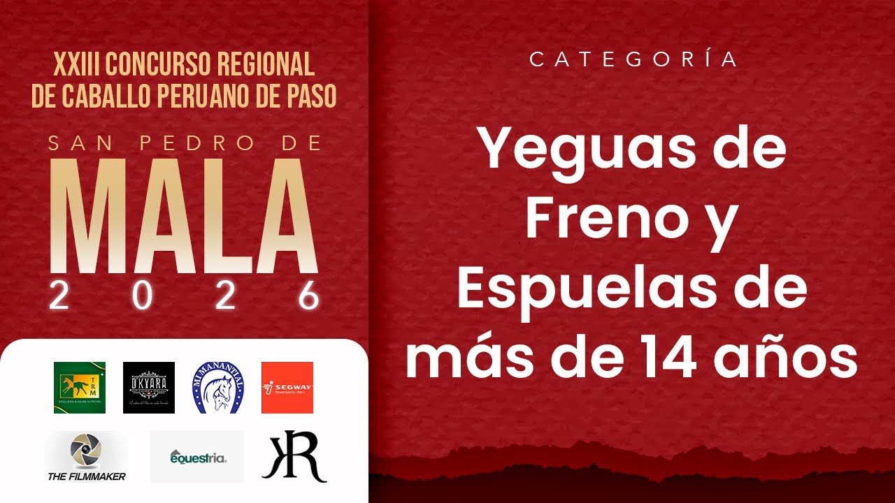 Yeguas de Freno y Espuelas de mas de 14 años del XXIII Concurso ...