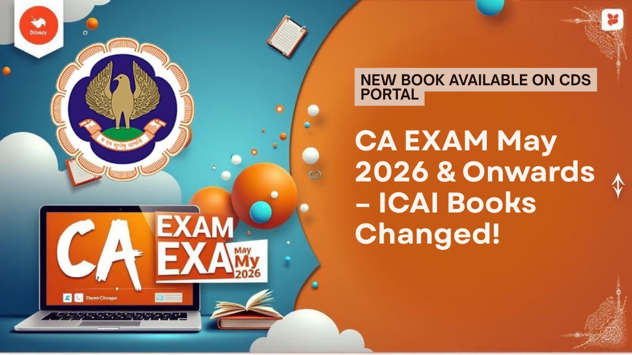 ICAI new books Now Available on CDS portal | CA Exam May 2026 & Onwards ...
