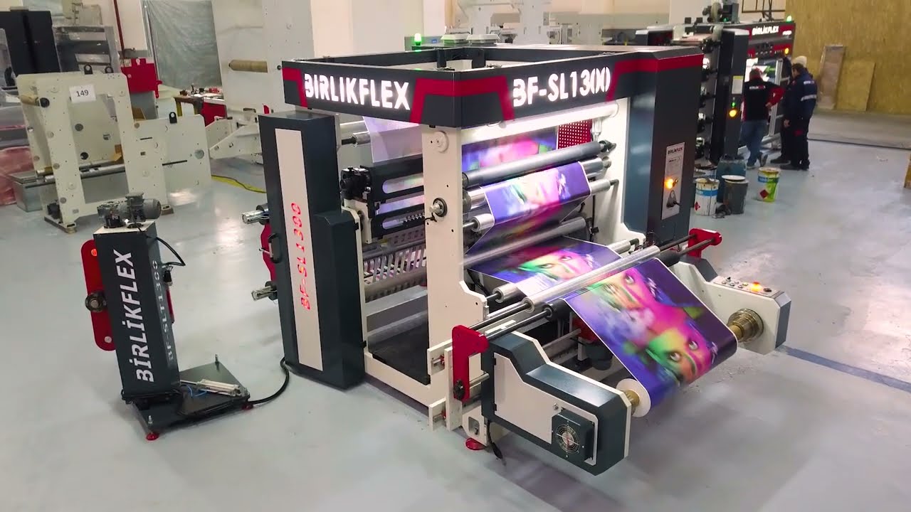 BF-SL1300 130 cm Slitter Machine-BİRLİKFLEX - YouTube