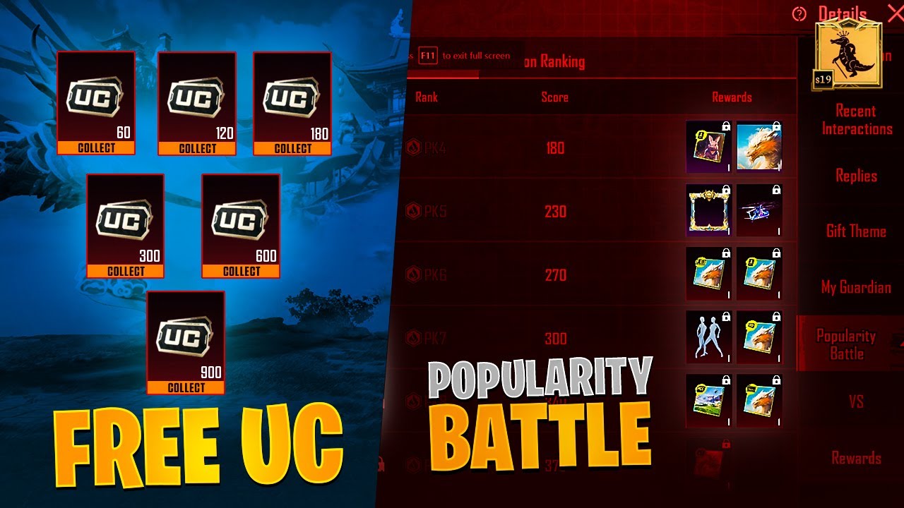 Free UC Event Pubg - New Popularity Battle Pubg Mobile - Get Free Pubg ...