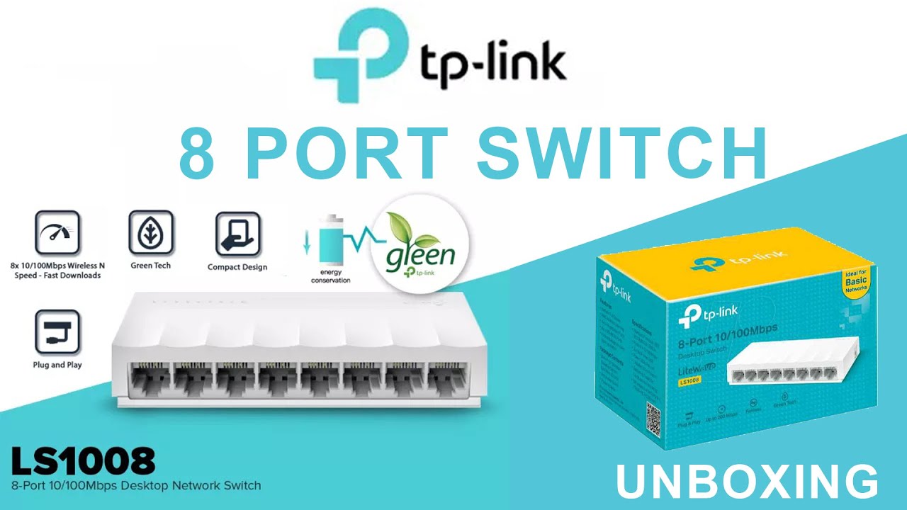 TP-LINK Switch 8 Port Unboxing & Setup | Switch TP LINK LS1008 Network ...