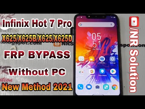 Infinix Hot 7 Pro X625/X625C/X625B/X625D FRP BYPASS Without PC New ...
