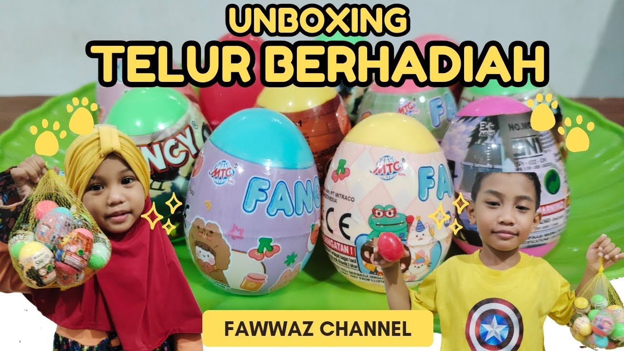 UNBOXING MAINAN TELUR BERHADIAH | UNBOXING MAINAN SERU BANGET - YouTube