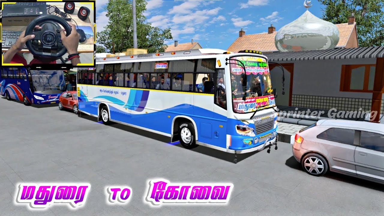 TNSTC bus rash driving | In Euro truck simulator 2🔥| Sprinter Gaming ...