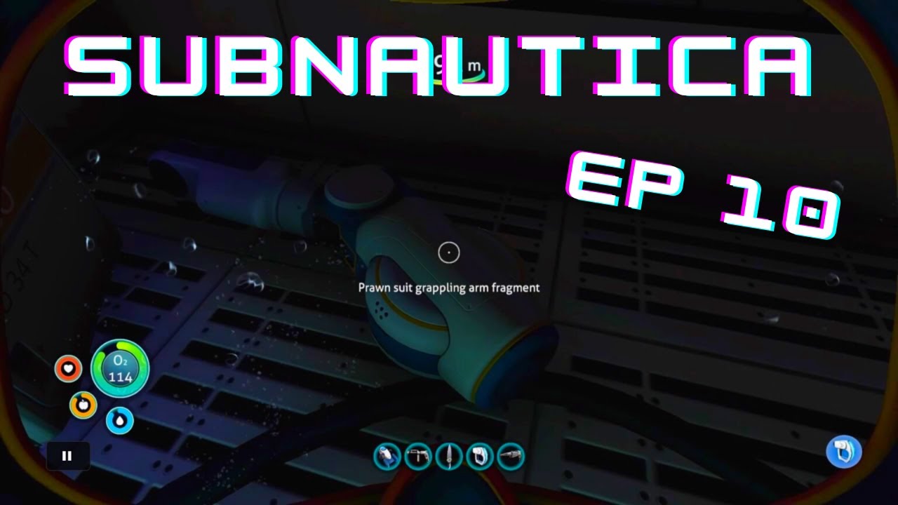 getting the prawn suit grapple arm: subnautica lets play ep 10 - YouTube