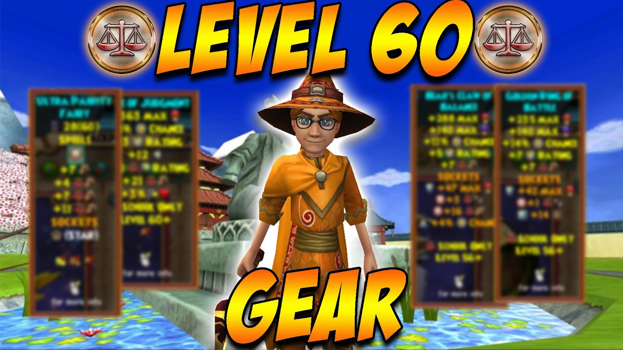 Wizard101 - Best Level 60 Balance Gear Setup - YouTube