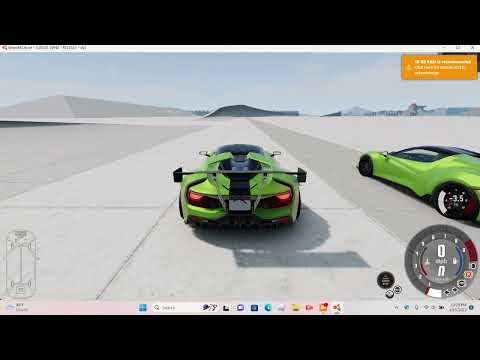 Cameron testing cars in BNG - YouTube