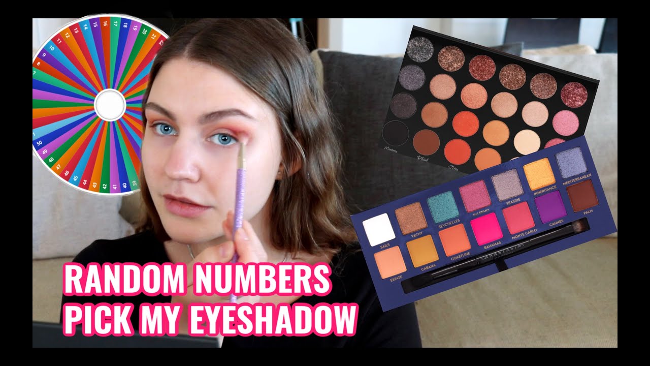 RANDOM NUMBERS PICK MY EYESHADOW CHALLENGE! | TWO palettes?? | Watch me ...