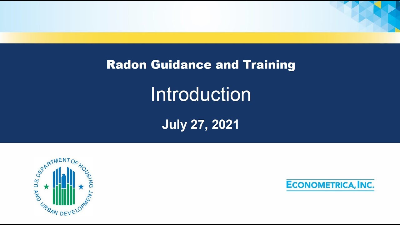 Radon Guidance Webinar Series: Implementing Radon Risk Reduction ...