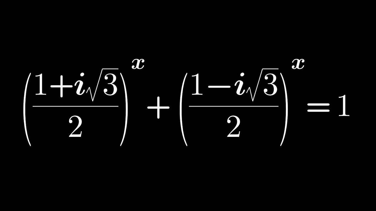 Amazing Complex Equation - YouTube