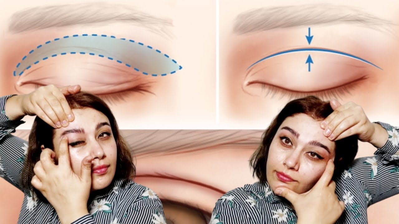 how to fix droopy eyebrows and eyelids #yogamassage #anti_aging # ...